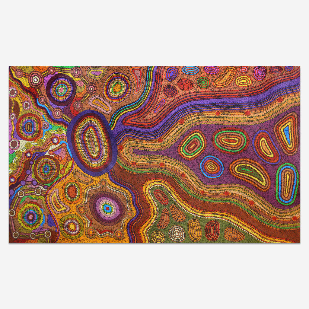 Megan Umuka Lyons Wati Ngintaka Jukurrpa - Perentie Lizard Man Creation ...